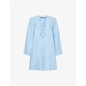 Heidi Klein Ponza Keyhole-front Linen Kaftan