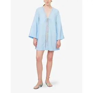 Heidi Klein Ponza Keyhole-front Linen Kaftan