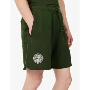 Stone Island X New Balance Drawstring Cotton-jersey Shorts