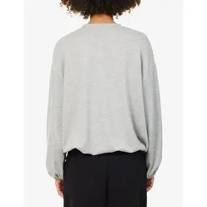 4TH & RECKLESS Balloon Sleeve Bubble Hem Cotton Sweatshirt