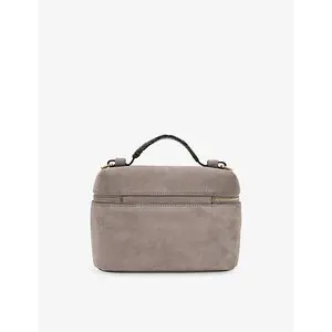 REISS Ines Vanity Suede Cross-body Bag