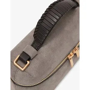 REISS Ines Vanity Suede Cross-body Bag