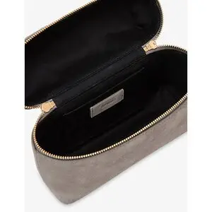 REISS Ines Vanity Suede Cross-body Bag