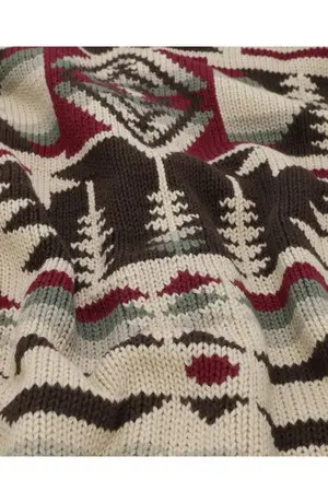 FORTELA Wyoming Alpaca And Cotton Cardigan With Navajo Design