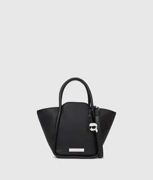 Karl Lagerfeld Ikon Pebble Small Tote Bag - Black