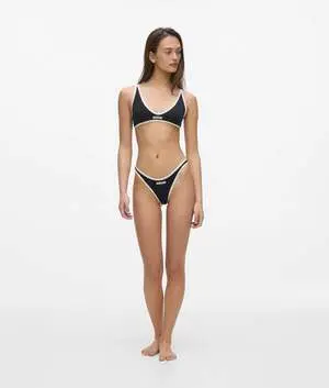 Karl Lagerfeld Monochrome Triangle Bra