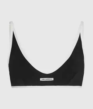 Karl Lagerfeld Monochrome Triangle Bra