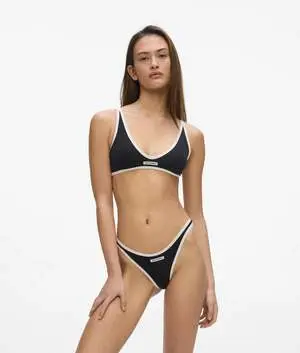 Karl Lagerfeld Monochrome High-leg Thong