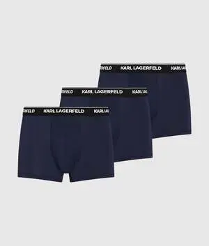 Karl Lagerfeld Logo Micro Trunks 3-pack - Peacoat