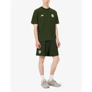 Stone Island X New Balance Brand-patch Cotton T-shirt