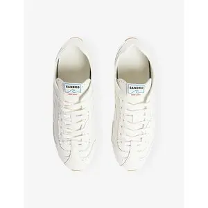 Sandro Leather Light Wave Leather Trainers