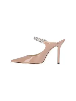 JIMMY CHOO Bing 100" Mules - Pink