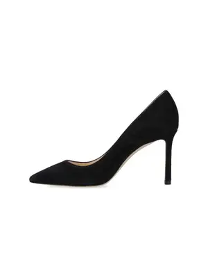 JIMMY CHOO Romy 85 Leather Pumps - Black