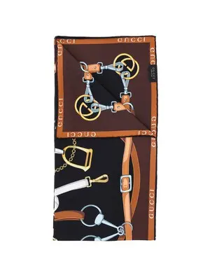 Gucci Printed Silk Scarf