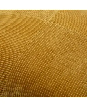 Livabliss Corduroy Quarters Decorative Pillow, 22l X 22w - Mustard