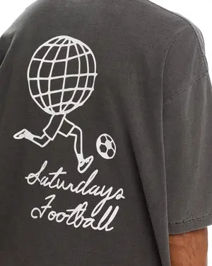 SATURDAYS FOOTBALL Worldwide Graphic Tee