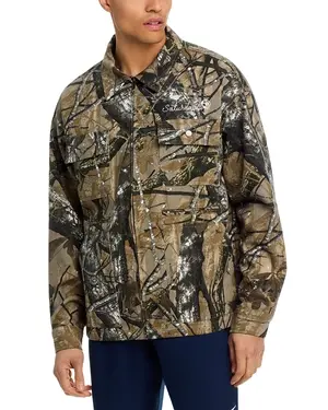 SATURDAYS FOOTBALL Chainstitch Camouflage Jacket