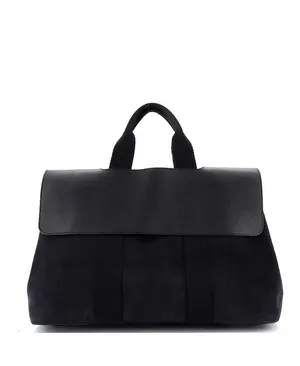 Hermès Mm Valparaiso Bag Toile And Leather