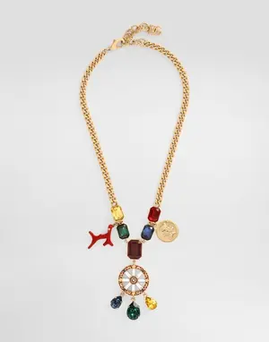 Dolce & Gabbana Carretto Wheel Necklace - Gold