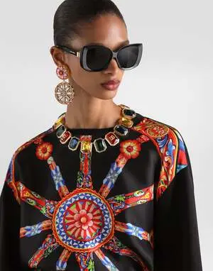 Dolce & Gabbana Carretto-print Jersey T-shirt