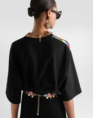 Dolce & Gabbana Carretto-print Jersey T-shirt