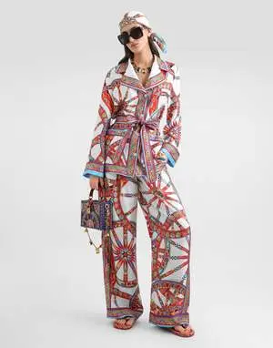 Dolce & Gabbana Carretto Print Silk Twill Shirt