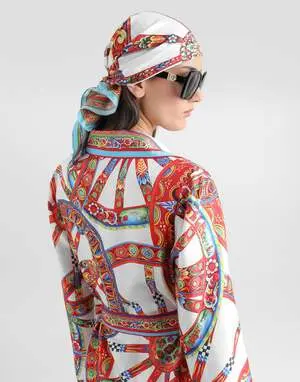 Dolce & Gabbana Carretto Print Silk Twill Shirt