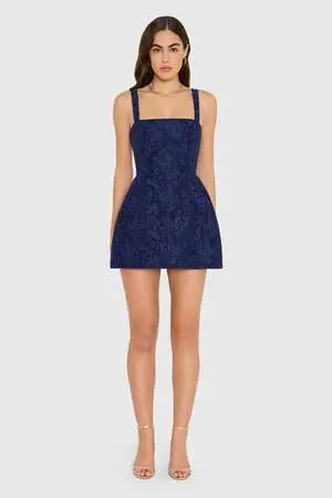 Amanda Uprichard Judie Romper - Navy