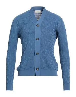 FILIPPO DE LAURENTIIS Cardigan Slate Size Cotton - Blue