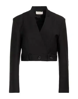 MEIMEIJ Blazer Size Polyester, Wool, Elastane - Black
