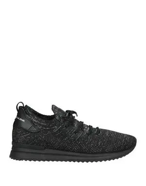 Paul & Shark Midnight Textile Fiber And Leather Low-top Sneakers - Black