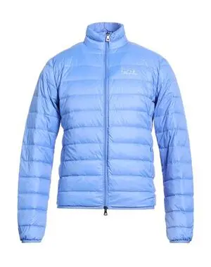 EA7 Man Puffer Ivory Size L Polyamide Blue