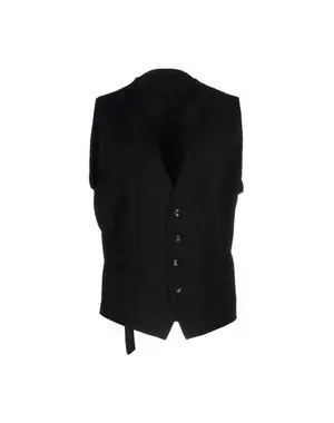 Hugo Boss Man Tailored Vest Black Size 40 Virgin Wool, Polyester, Elastolefin Black