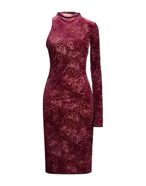 Patrizia Pepe Velvet One-shoulder Midi Dress