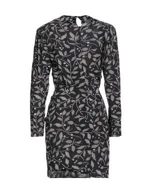 MARANT ETOILE Long Sleeve Floral Print Mini Dress