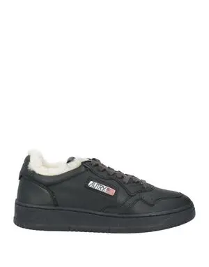 AUTRY Leather Low-top Sneakers With Shearling Lining