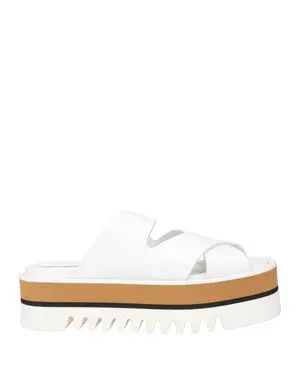 PALOMA BARCELO Garner Leather Platform Sandals - White