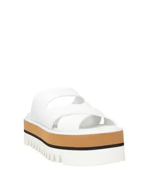 PALOMA BARCELO Garner Leather Platform Sandals - White