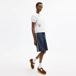 COACH X Brain Dead Embroidered Short Sleeve Blouse