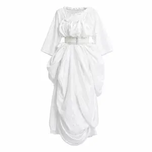 MIRO MISLJEN Off- Dress One Size - White
