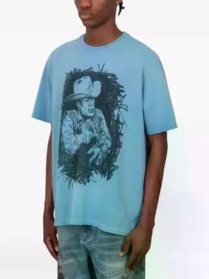 ONE OF THESE DAYS Best In The West Graphic-print T-shirt - Blue