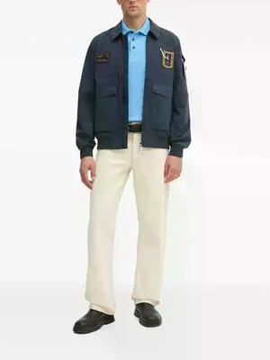 AERONAUTICA MILITARE Eagle-embroidered Polo Shirt