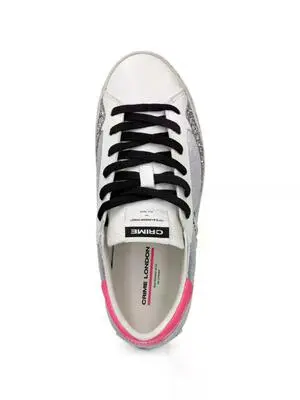 CRIME LONDON Glitter Detail Platform Sneakers
