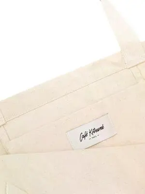 CAFÉ KITSUNÉ Logo Print Tote Bag