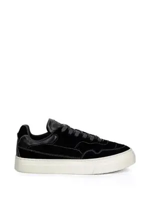 S.W.C STEPNEY WORKERS CLUB Omni Contrast-stitch Sneakers - Black