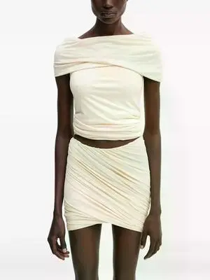 Rick Owens Draped Off-shoulder Top