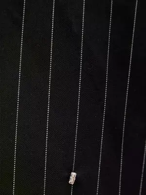 Sportmax Pinstriped Wrap Mini Skirt