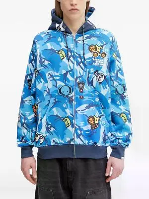 AAPE BY *A BATHING APE Baby Milo Camouflage Hoodie - Blue