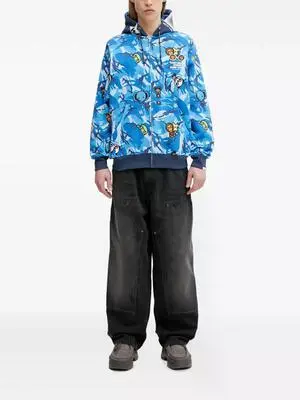 AAPE BY *A BATHING APE Baby Milo Camouflage Hoodie - Blue