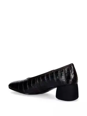VAGABOND SHOEMAKERS Livia Croc-effect Block-heel Pumps